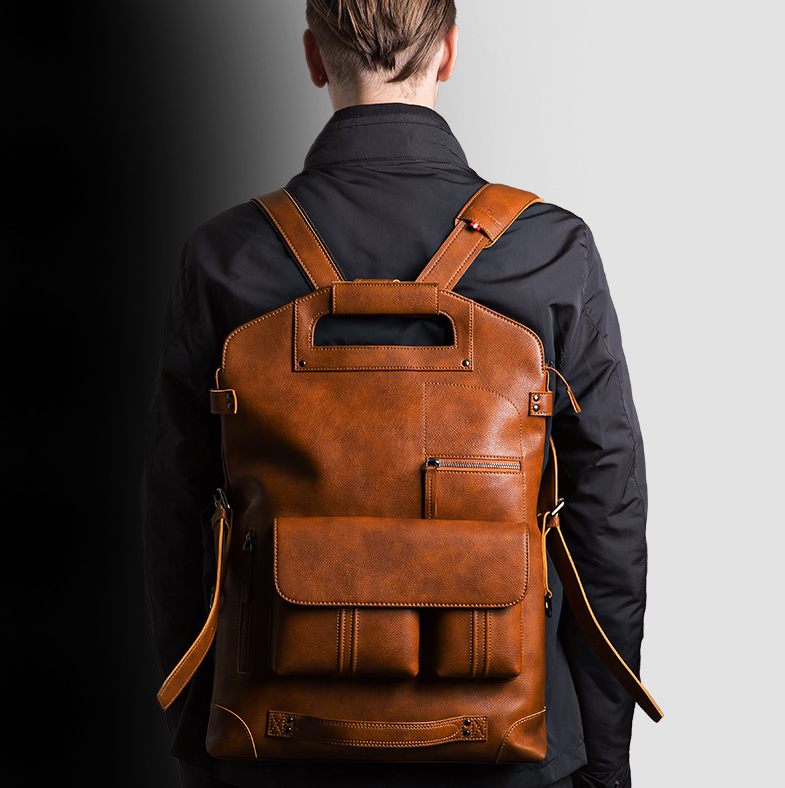 Leather Convertible Backpack Canvas Bag Leather Bag CanvasBag Co